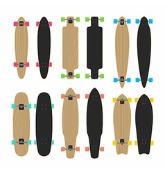 Skateboard objects set Royalty Free Vector Image