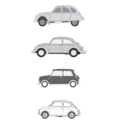 Classics european cars Royalty Free Vector Image