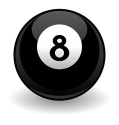 Magic 8 ball eight isolated Royalty Free Vector Image