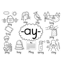 U-e digraph spelling rule educational poster Vector Image