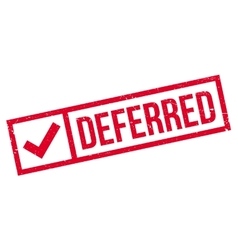 Deferred rubber stamp Royalty Free Vector Image