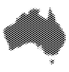 Dot australia map Royalty Free Vector Image - VectorStock