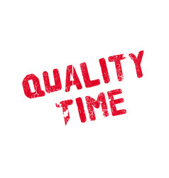 Quality time rubber stamp Royalty Free Vector Image