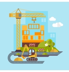 Construction process Royalty Free Vector Image