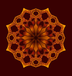 Mandala 18 spiral spike Royalty Free Vector Image