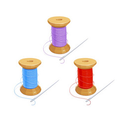 Colored thread reel Royalty Free Vector Image - VectorStock