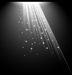 Spotlight glow effect light beam white color Vector Image