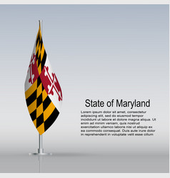 Flag howard county in maryland usa Royalty Free Vector Image