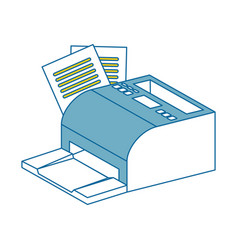 Receipts printer pos icon Royalty Free Vector Image