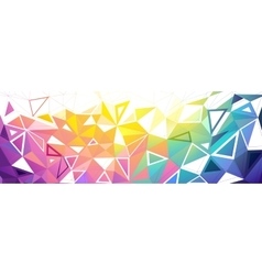 Color full spectrum rainbow polygon triangular Vector Image