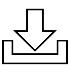 Downloads icon Royalty Free Vector Image - VectorStock