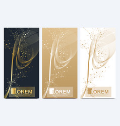 Chocolate bar packaging set trendy luxury product Vector Image