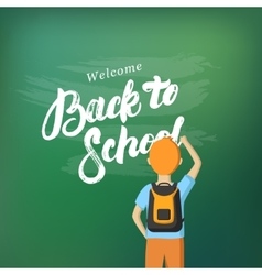 Back to school retro poster Royalty Free Vector Image