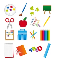 Cute school collection Royalty Free Vector Image