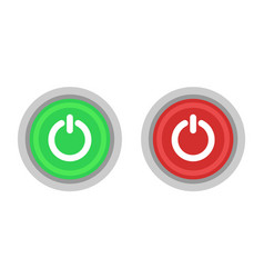 Off and on button power button Royalty Free Vector Image