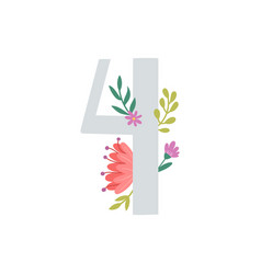 Flower posters for four seasons spring summer Vector Image