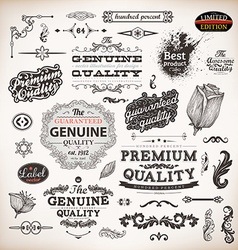 Rustic food label set Royalty Free Vector Image
