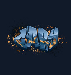 Gabriel name text graffiti word design Royalty Free Vector
