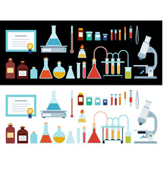 Chemical research laboratory Royalty Free Vector Image