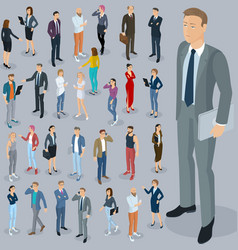 Isometric people set Royalty Free Vector Image