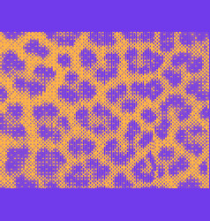 Leopard pixel art style stains pattern design Vector Image