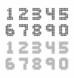 Pixel abstract numbers Royalty Free Vector Image