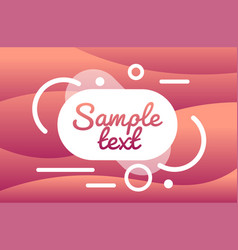 Color dynamic geometric form abstract banner badge