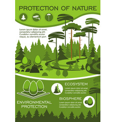 Save world banner for ecology nature protection Vector Image