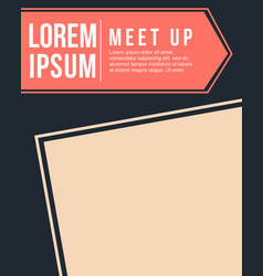 Bubble cool colorful background meet up card Vector Image