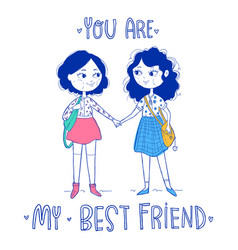 Cartoon guys five best friends student Royalty Free Vector