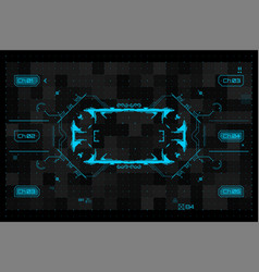 Set of futuristic design elements Royalty Free Vector Image