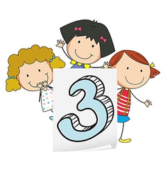 Printable number flashcards for teaching Vector Image