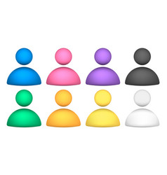 Faces people character set human avatars Vector Image
