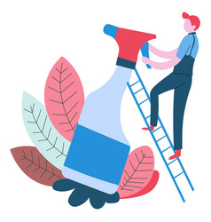 Happy Window Cleaner Royalty Free Vector Image
