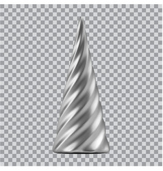 Abstract silver christmas tree Royalty Free Vector Image