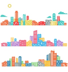 Urban cityscape Royalty Free Vector Image - VectorStock