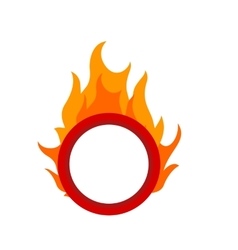 Fire Hoop Royalty Free Vector Image - VectorStock