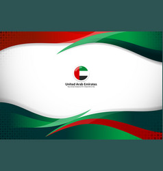 Flag uae background design Royalty Free Vector Image