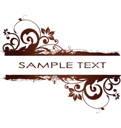 Simple floral banner Royalty Free Vector Image