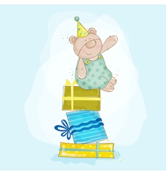 Babear birthday Royalty Free Vector Image - VectorStock