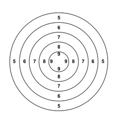 Blank gun target paper shooting target blank targe