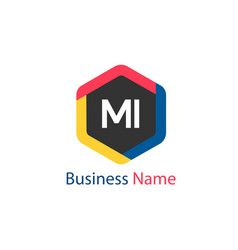 Initial letter im logo template design Royalty Free Vector