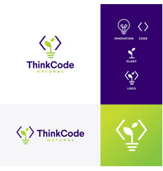 Personal improvements stats arrow think bulb Vector Image