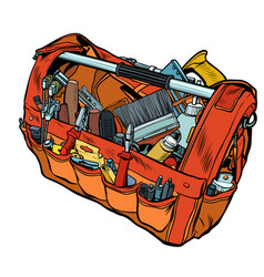 Cartoon hand saw tool with smile Royalty Free Vector Image