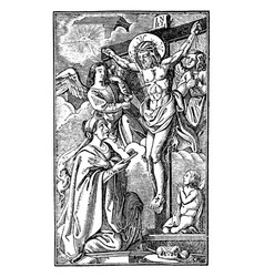 Vintage antique religious allegorical biblical Vector Image