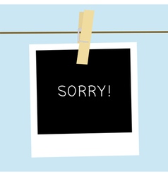 Isolated photo frame Royalty Free Vector Image