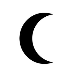 Abstract moon shape Royalty Free Vector Image - VectorStock