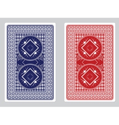 Polygonal symbols of playing card Royalty Free Vector Image
