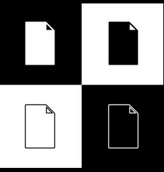 White document icon isolated on transparent Vector Image