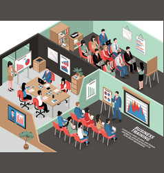 Business training workshop announcement poster Vector Image